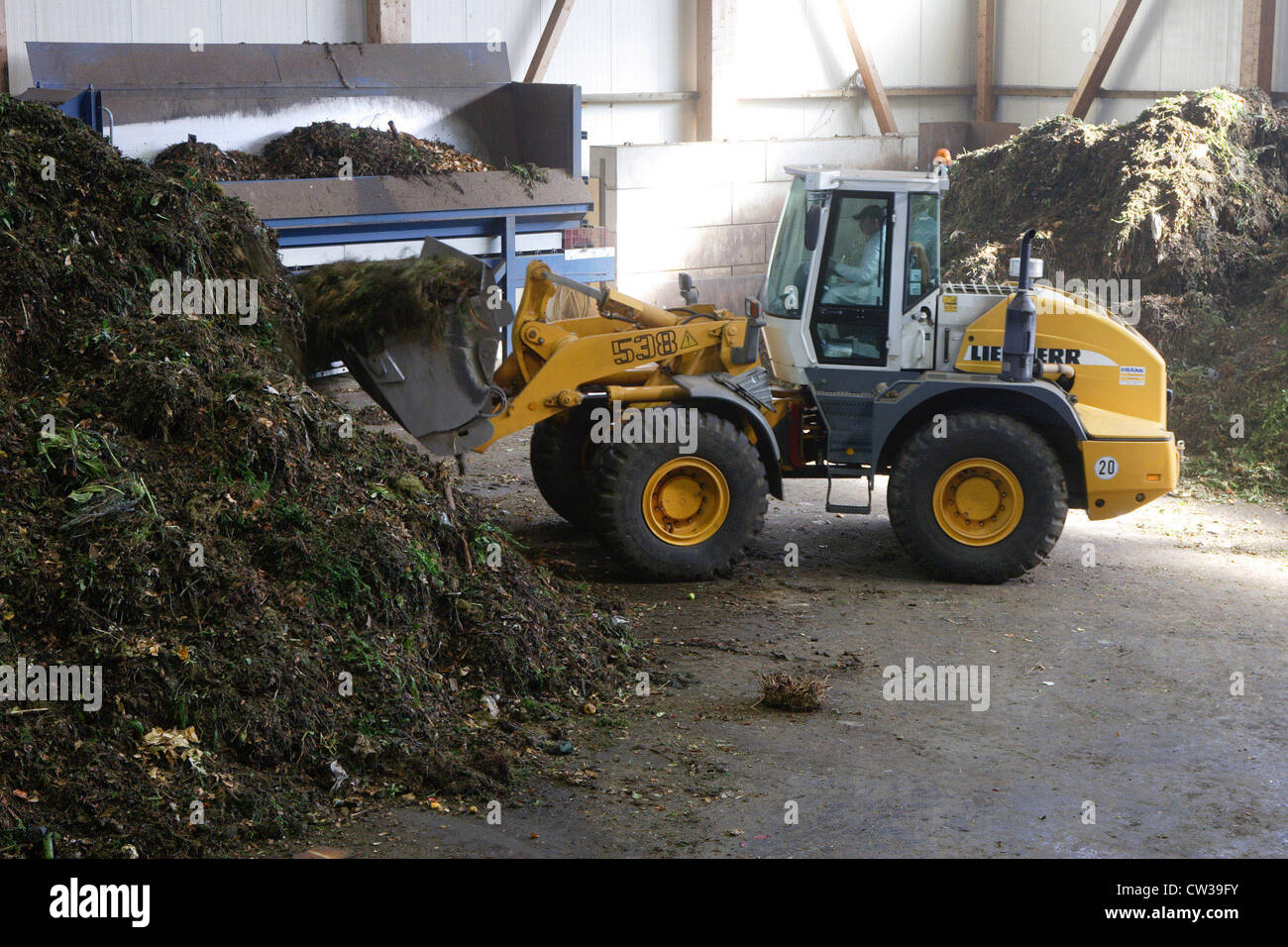 Composting plant, organic waste Stock Photo - Alamy