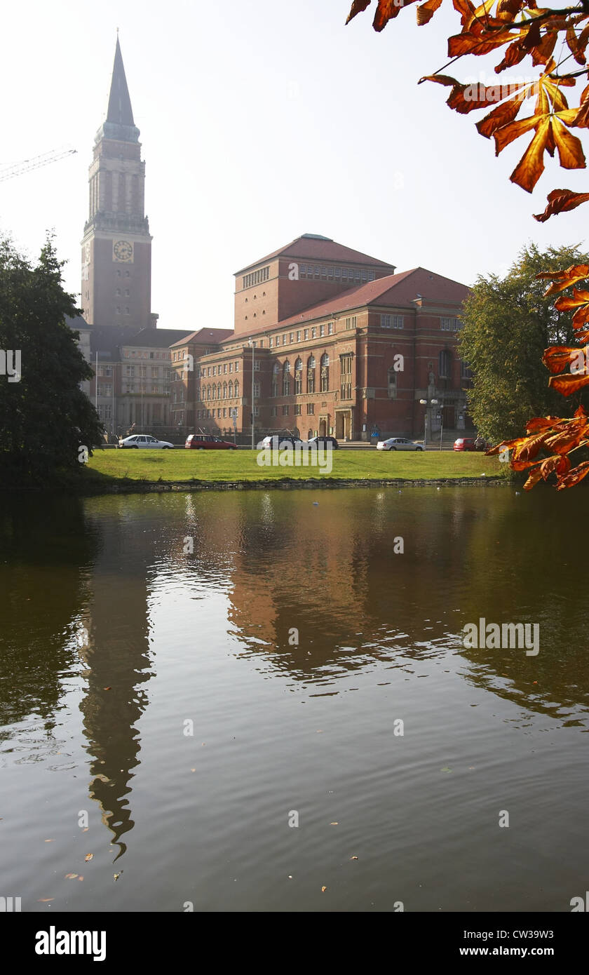 City Hall and Opera House in Kiel Stock Photo - Alamy