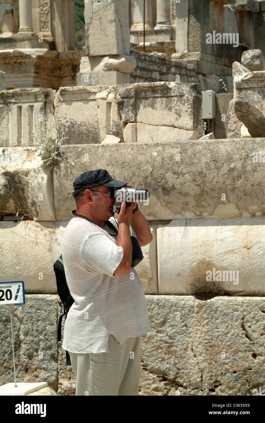 Turkey, camera-toting tourist Stock Photo - Alamy