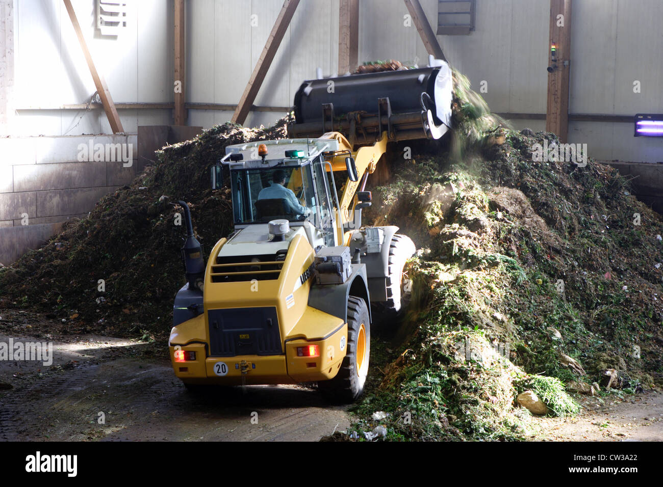 Composting plant, organic waste Stock Photo - Alamy