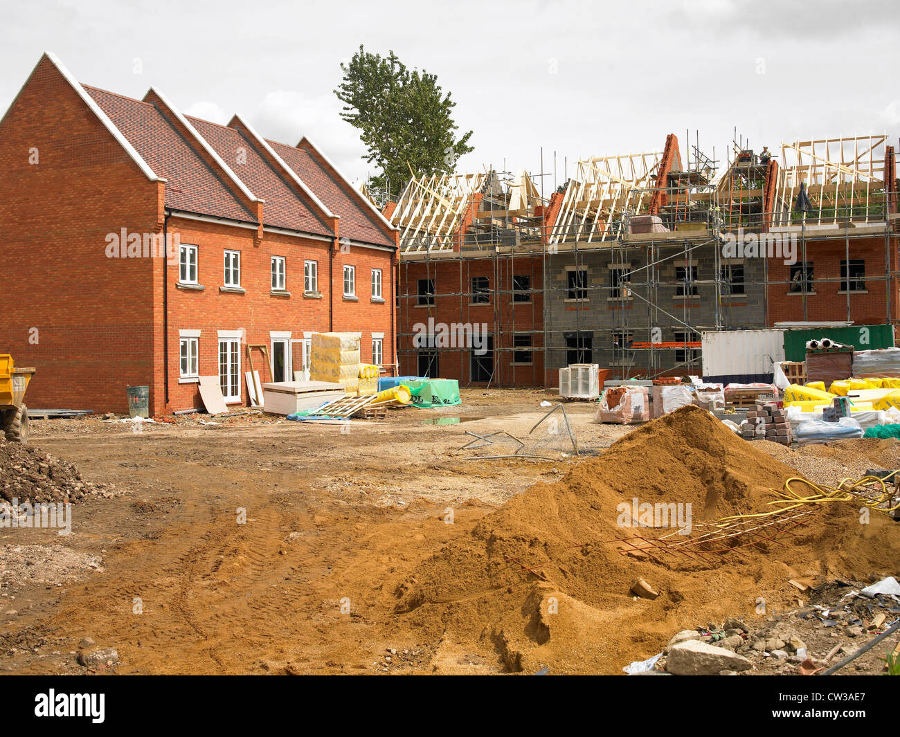 Housing under construction Stock Photo - Alamy