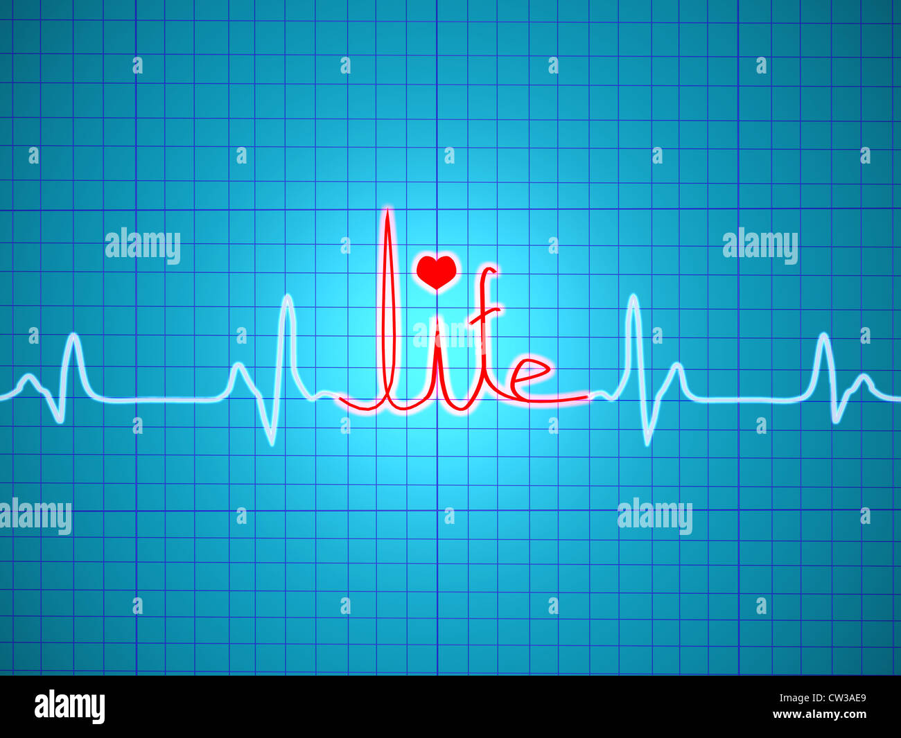 ECG showing life Stock Photo - Alamy