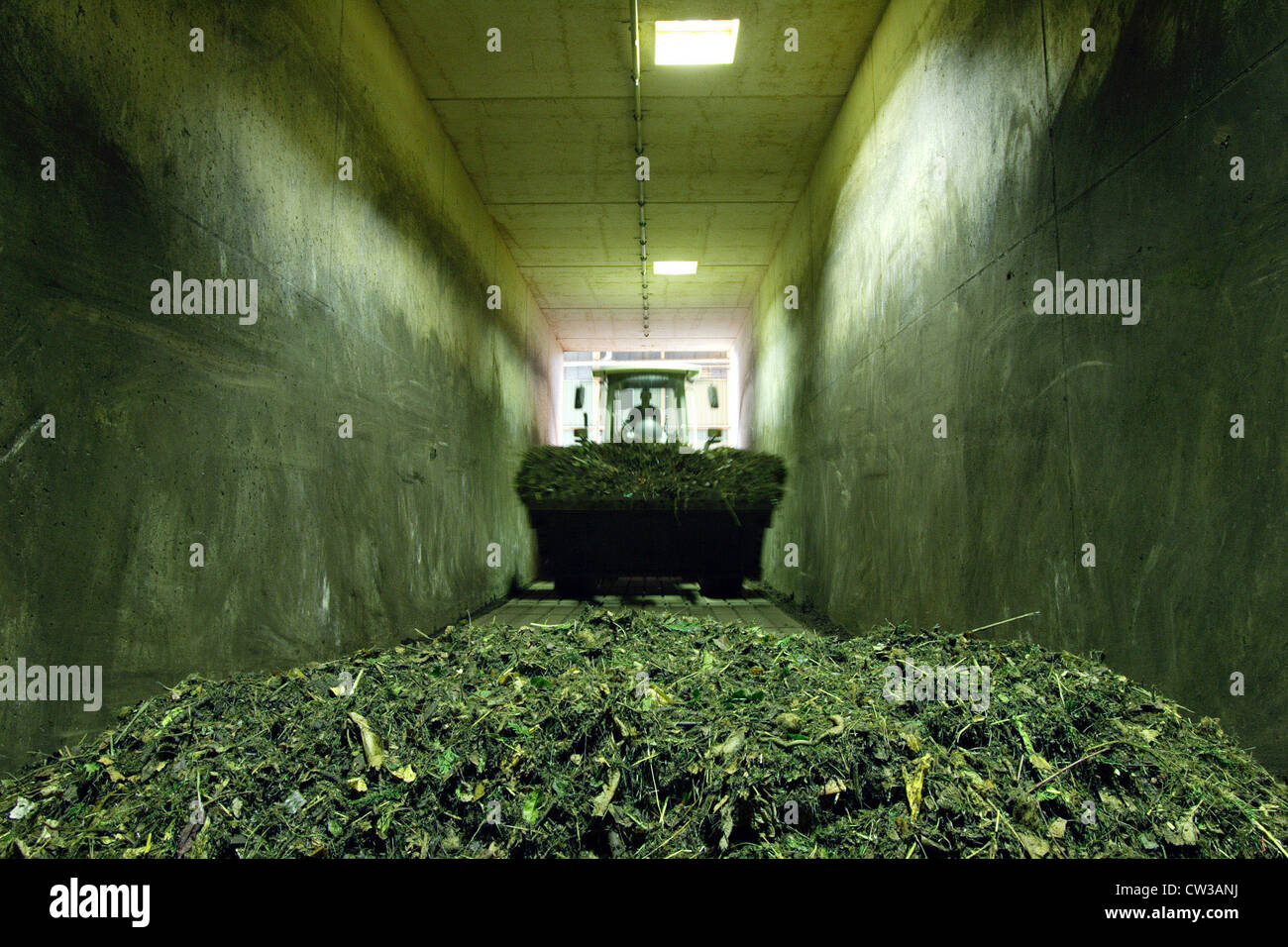 Composting plant, tunnel composting Stock Photo - Alamy