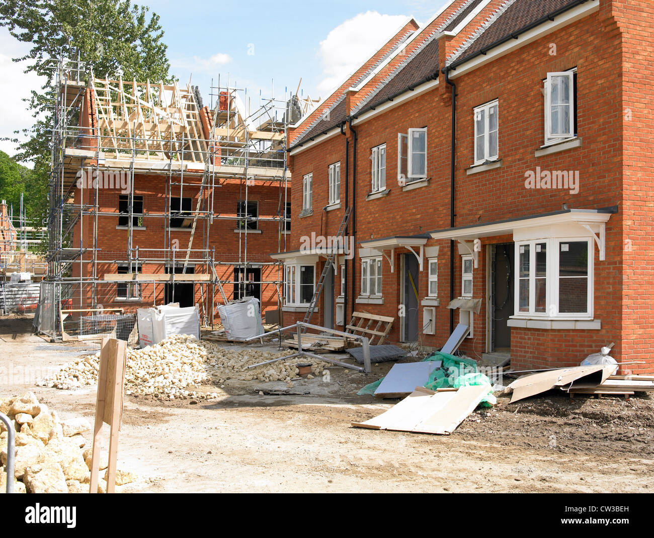 Housing under construction Stock Photo - Alamy