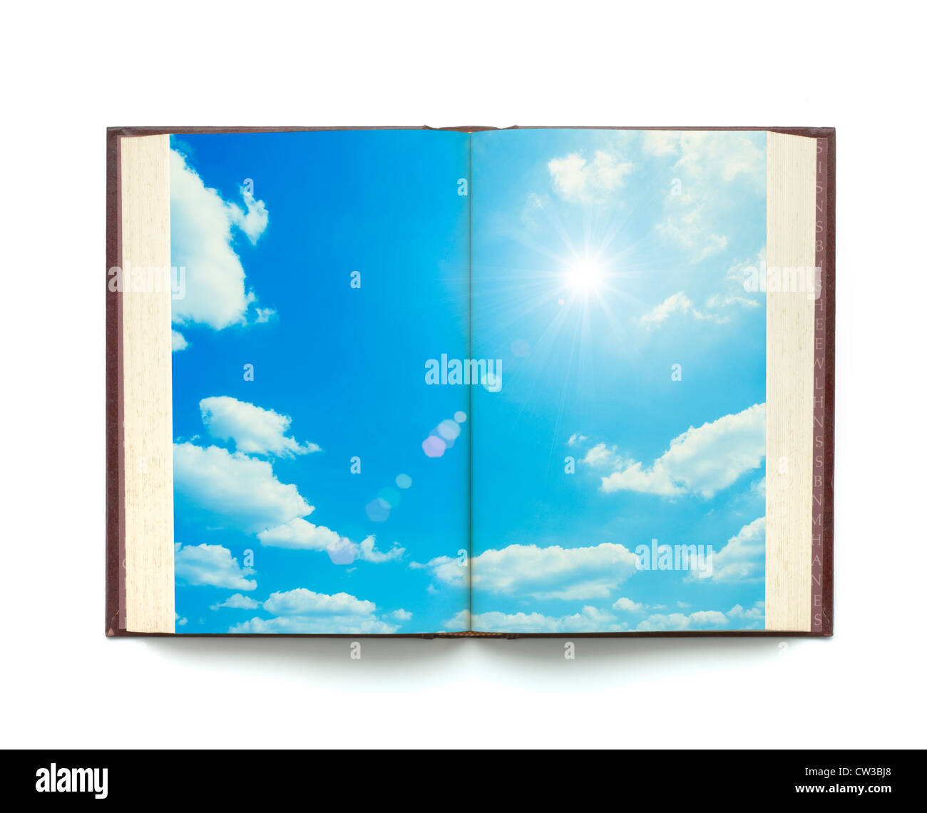 Sky in the book Stock Photo - Alamy