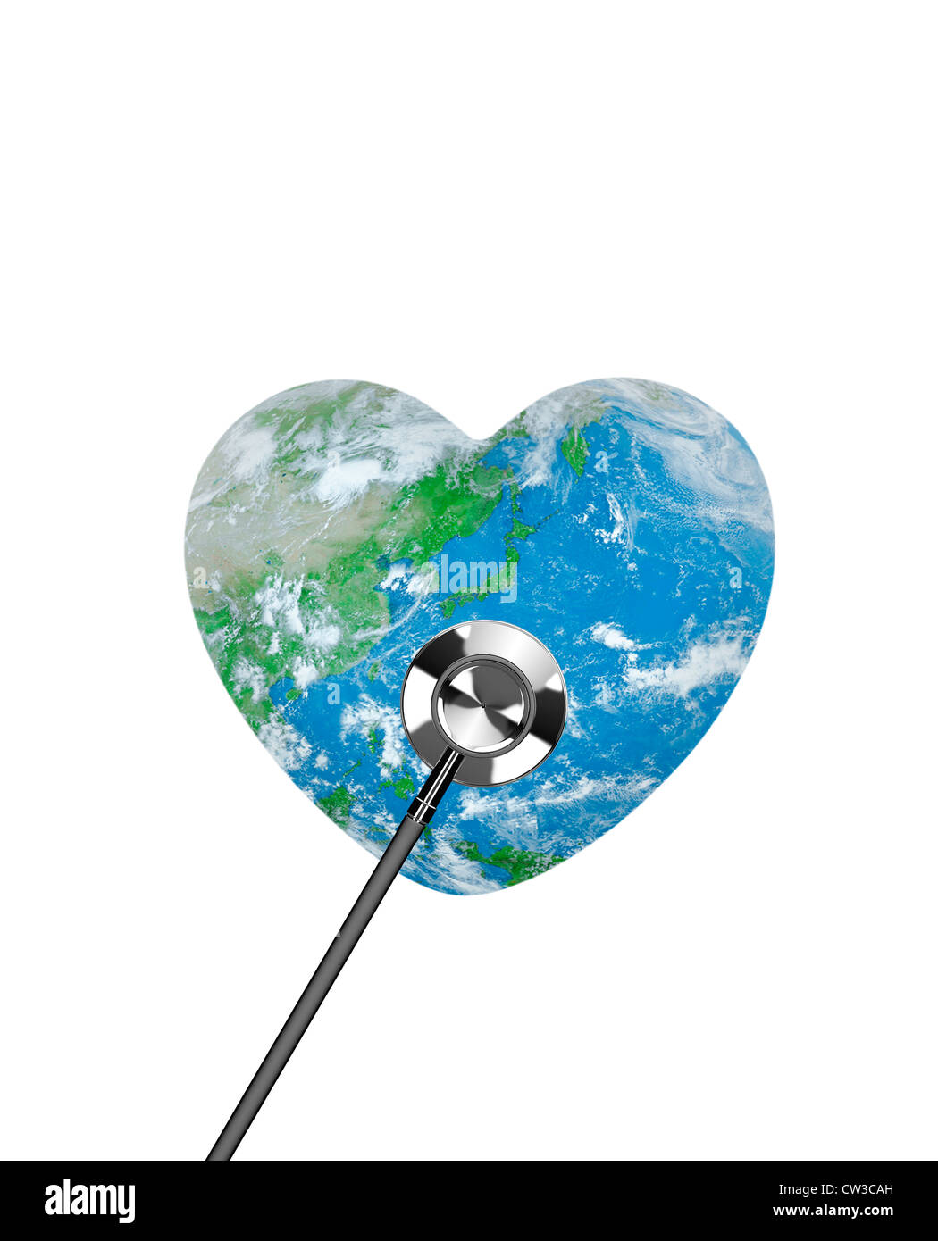 Heart globe hi-res stock photography and images - Alamy