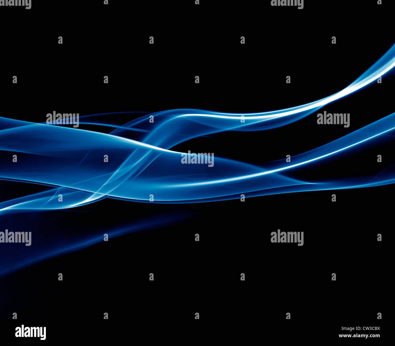 Abstract blue waves on black hi-res stock photography and images - Alamy