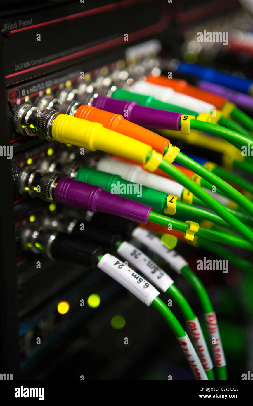 cables in tv studio Stock Photo - Alamy