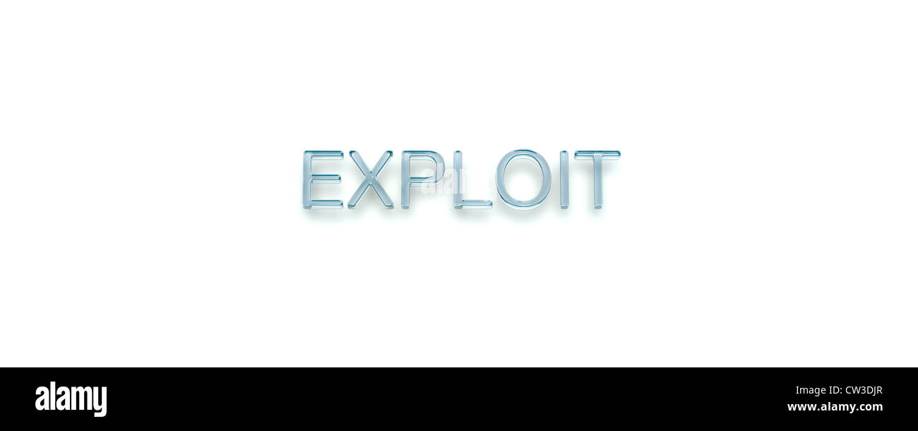 Exploit text hi-res stock photography and images - Alamy