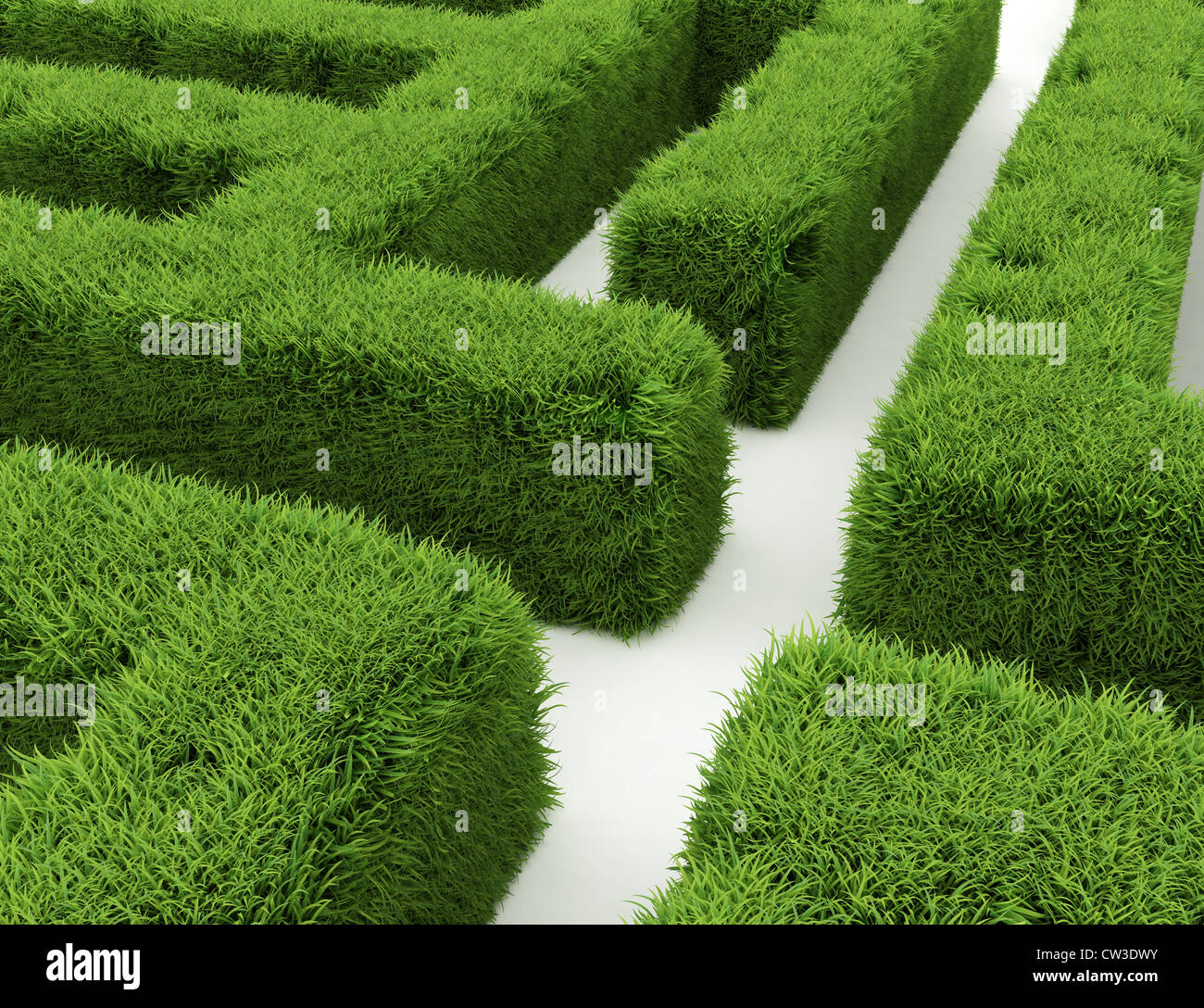 Grass labyrinth - maze Stock Photo - Alamy