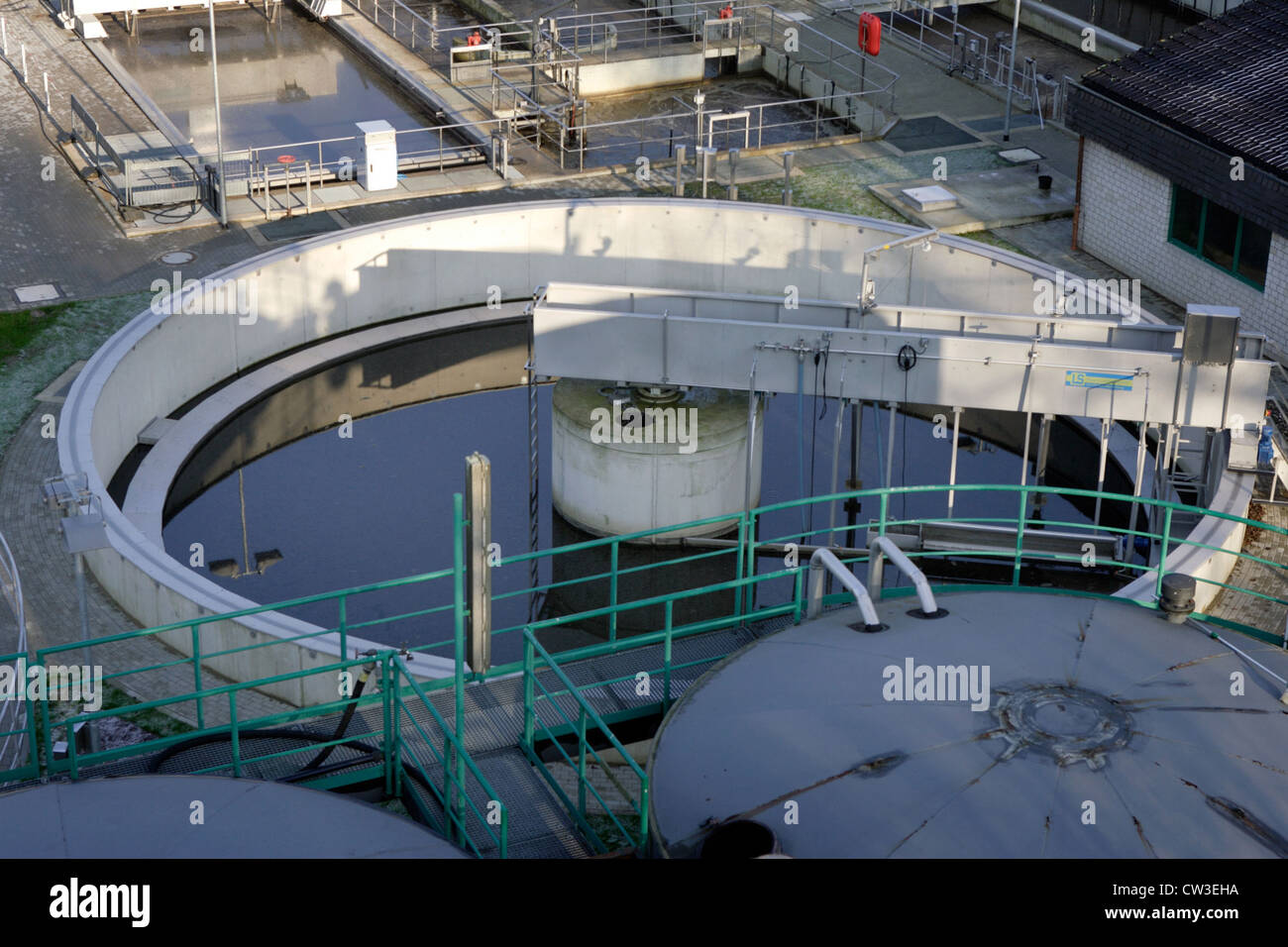 Sewage treatment plant Stock Photo - Alamy