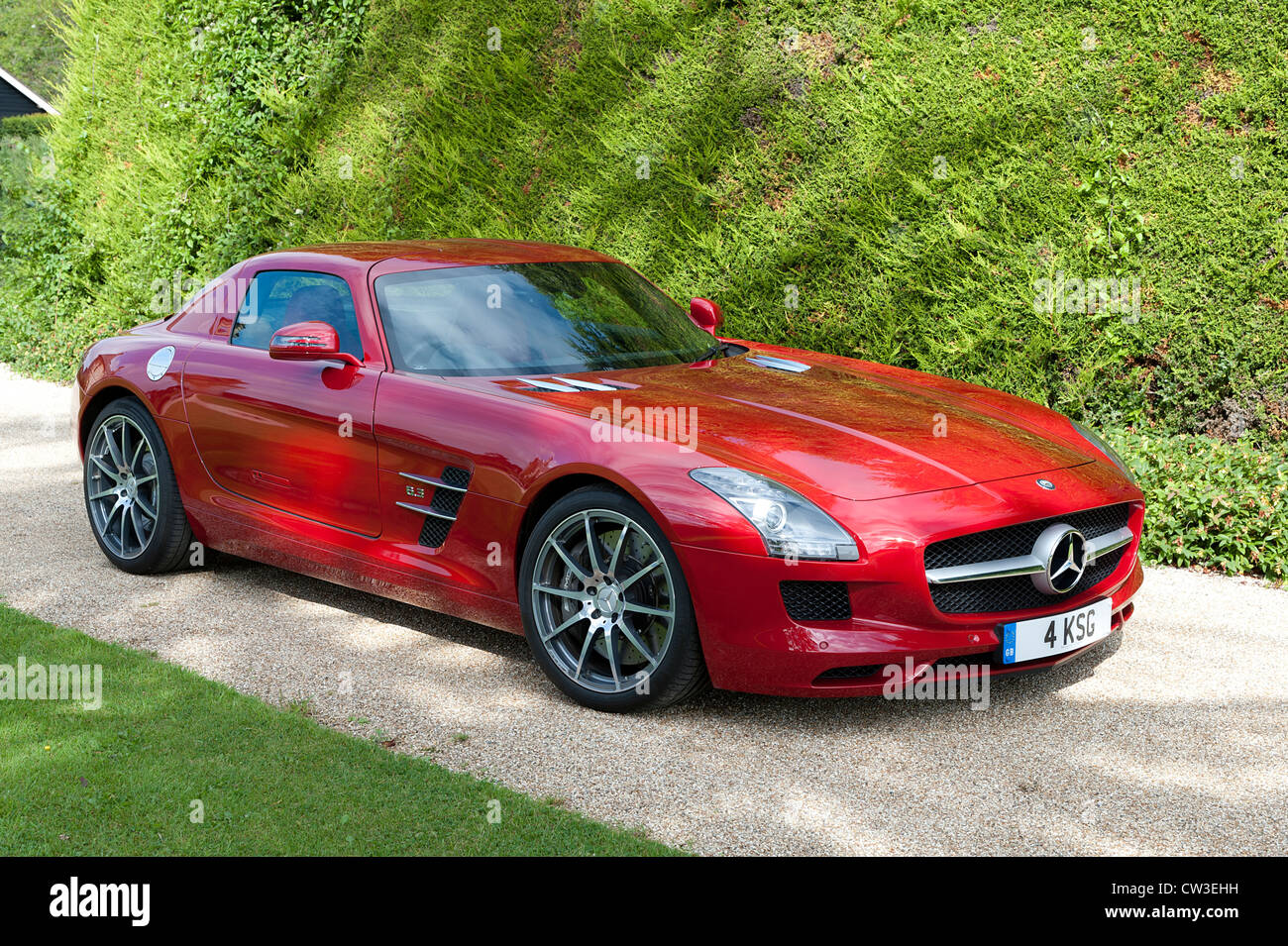 2011 Mercedes Benz SLS AMG Gullwing 6.3 litre Stock Photo - Alamy