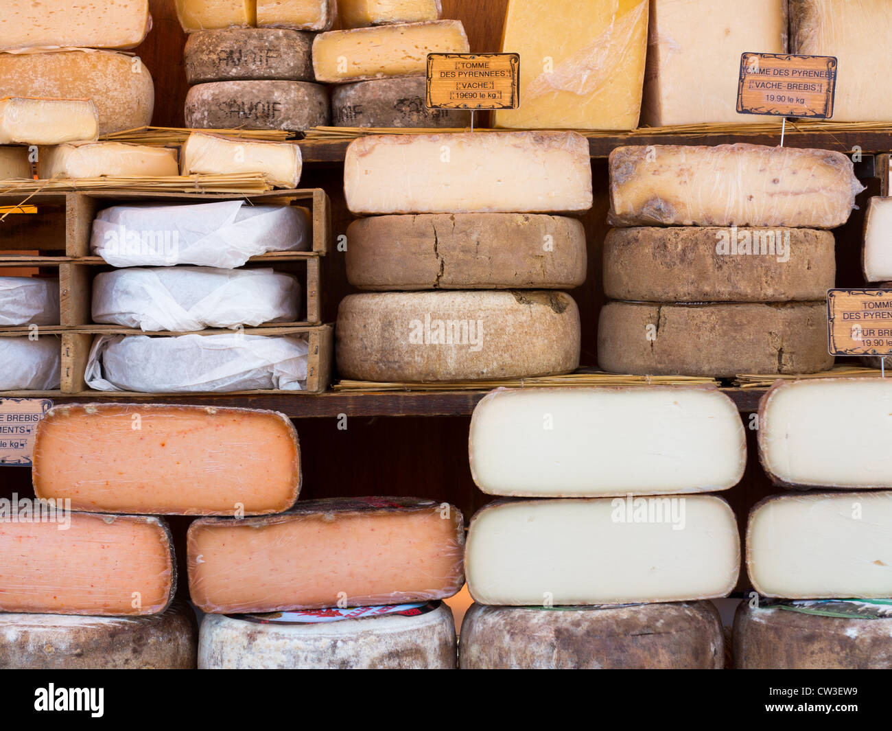 Stack assorted fresh cheeses from hi-res stock photography and images ...