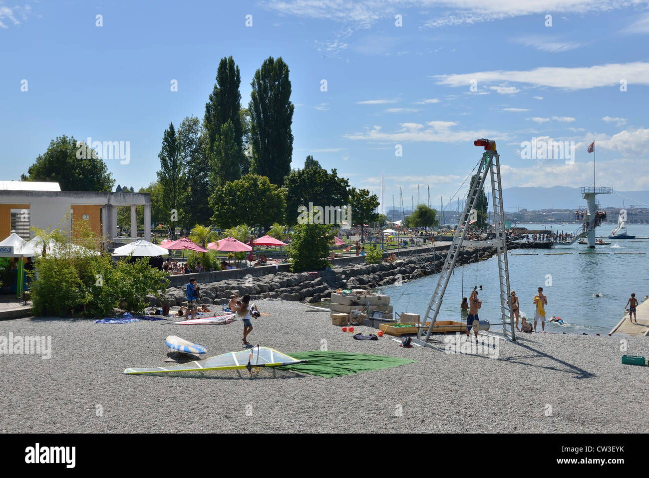 Geneve plage hi-res stock photography and images - Alamy