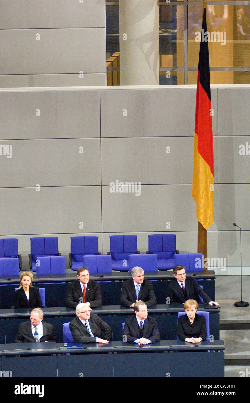 The government benches in parliament Stock Photo - Alamy