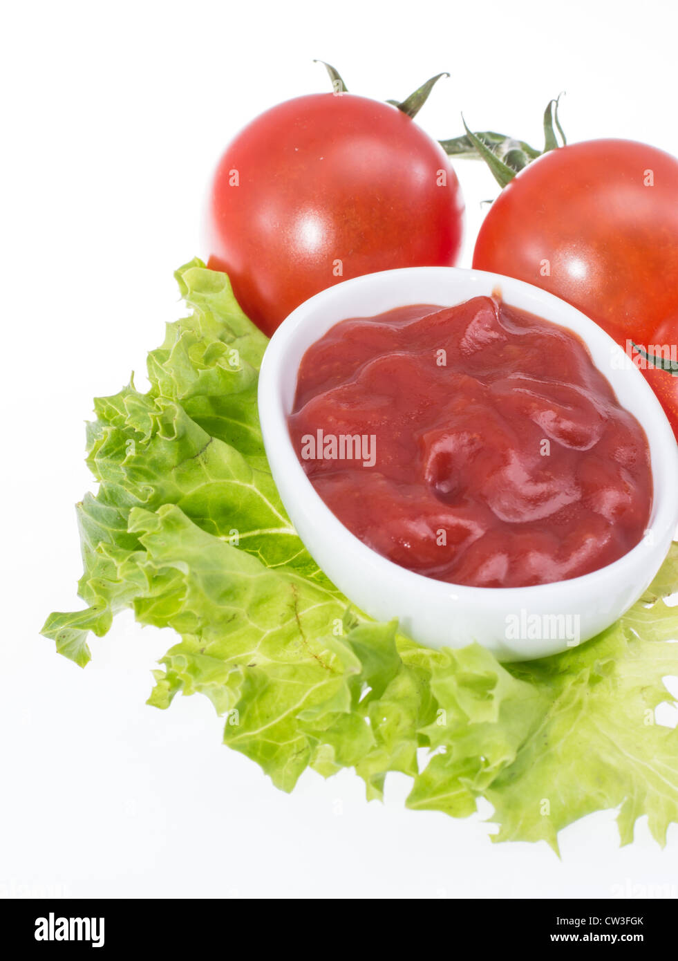 Portion of Ketchup isolated on white background Stock Photo - Alamy