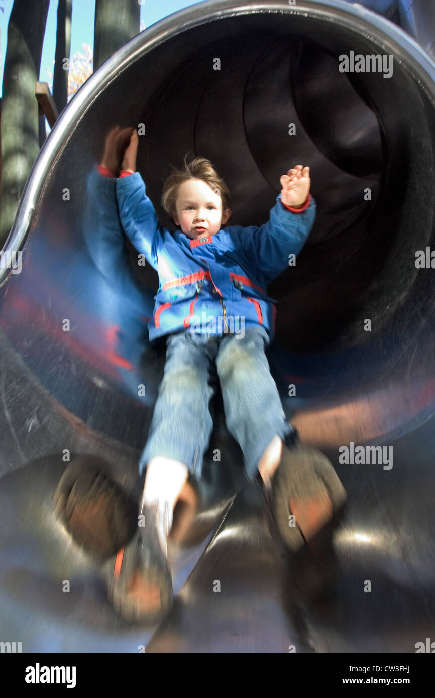 Going Down The Slide Stock Photos & Going Down The Slide Stock Images ...