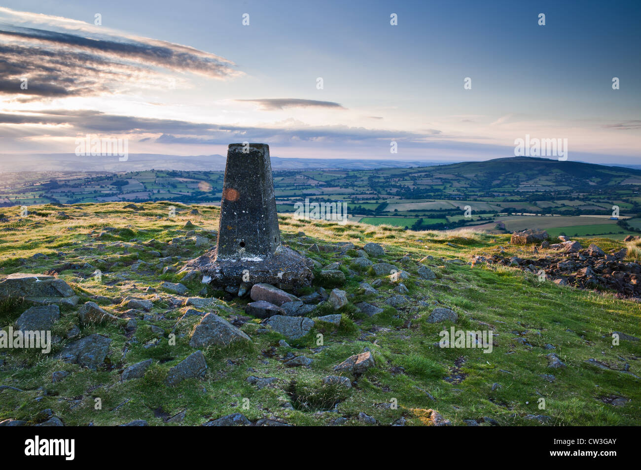 Welsh trig point hi-res stock photography and images - Alamy