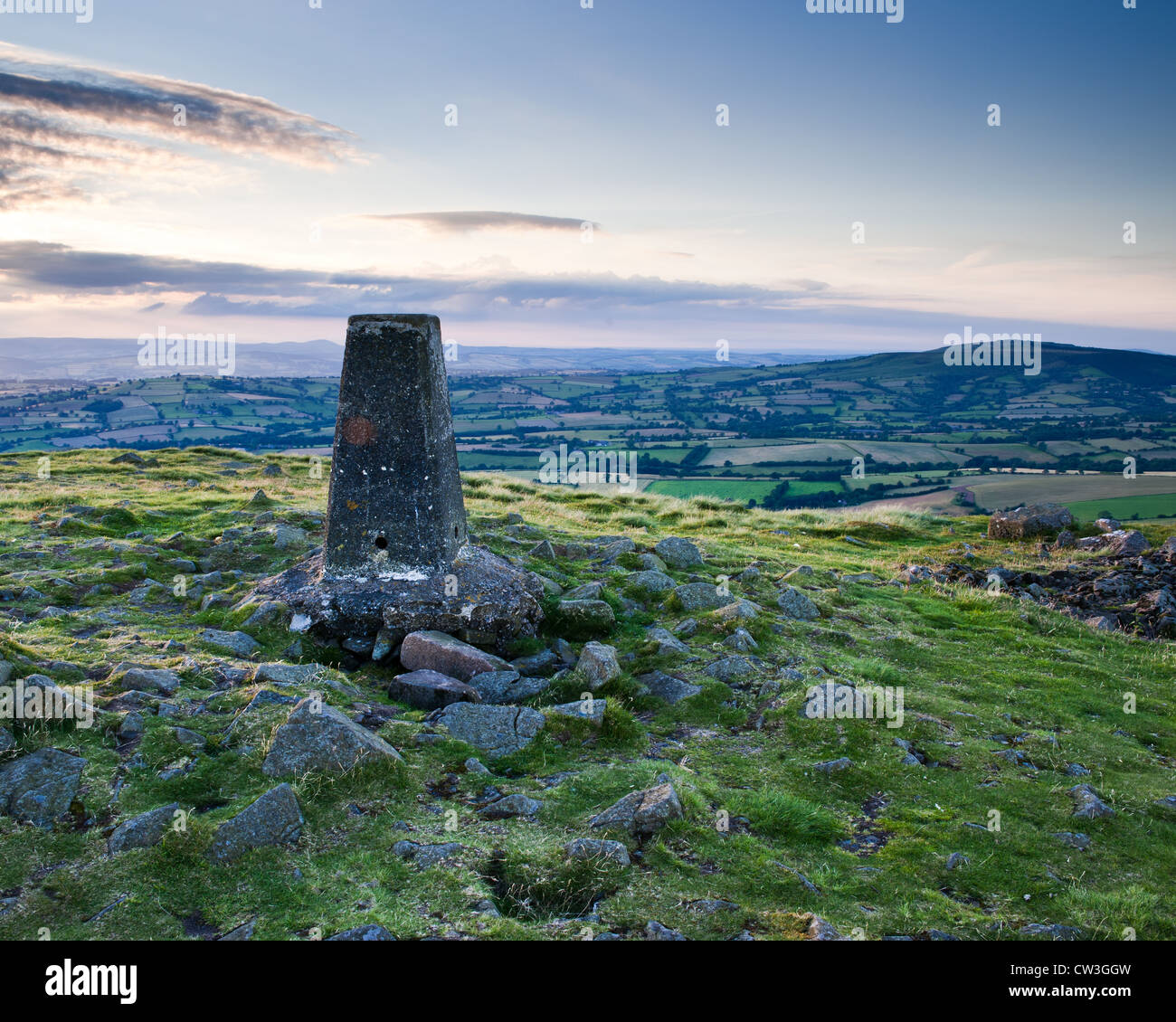 Welsh trig point hi-res stock photography and images - Alamy