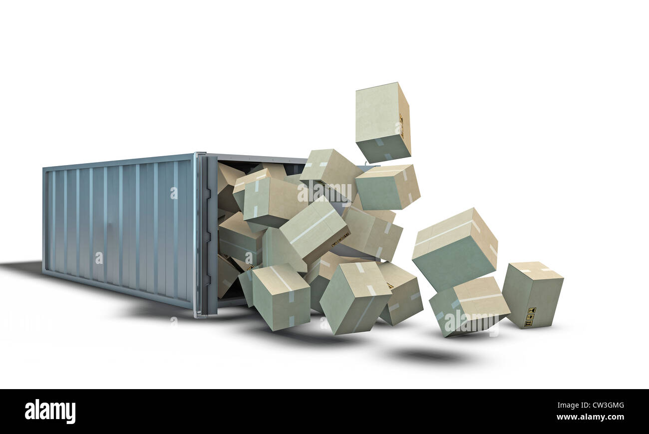 container isolated on white background Stock Photo - Alamy