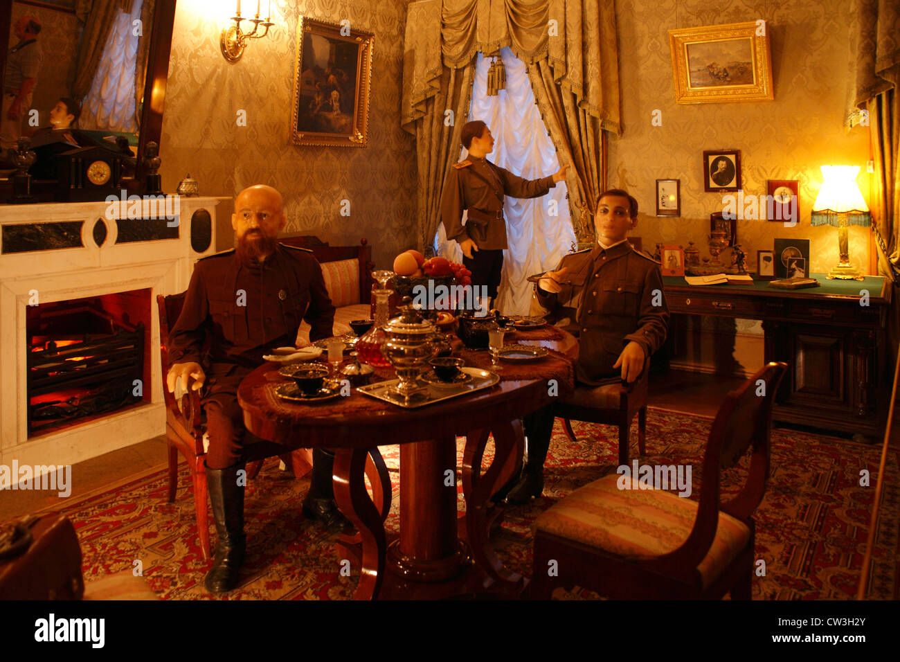 Russia St.Petersburg, Yusupov palace, waxworks reenactment of ...