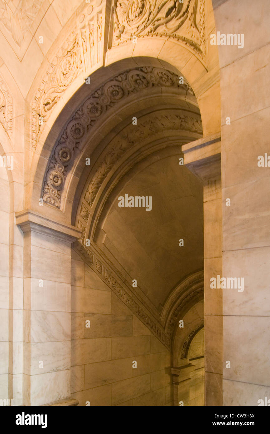Interior of New York Library, New York, USA Stock Photo - Alamy