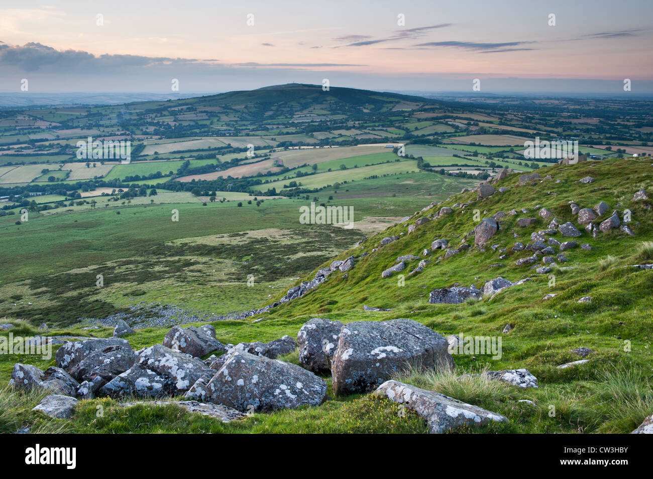 Brown Clee from Clee Hill, Shropshire Stock Photo - Alamy