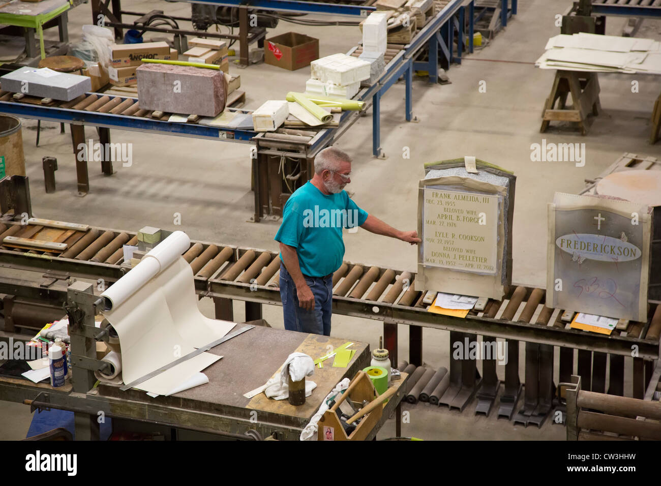 Graniteville, Vermont - The Rock of Ages corporation's granite factory ...