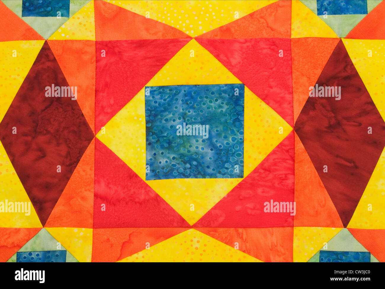 Colorful patchwork quilt background Stock Photo - Alamy