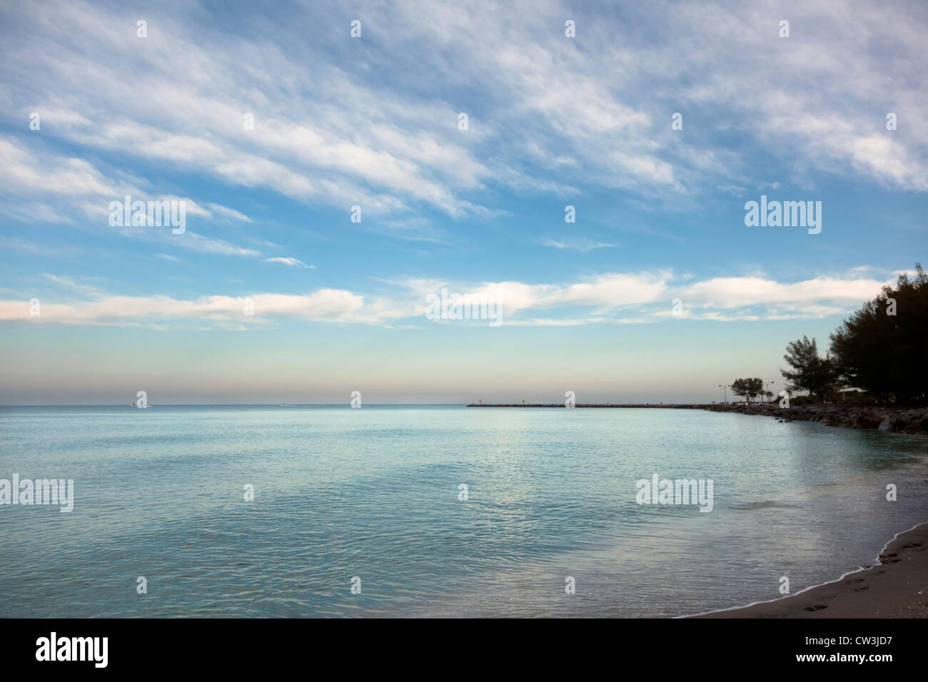Gulf of Mexico Beach. Venice Inlet, Florida Stock Photo - Alamy