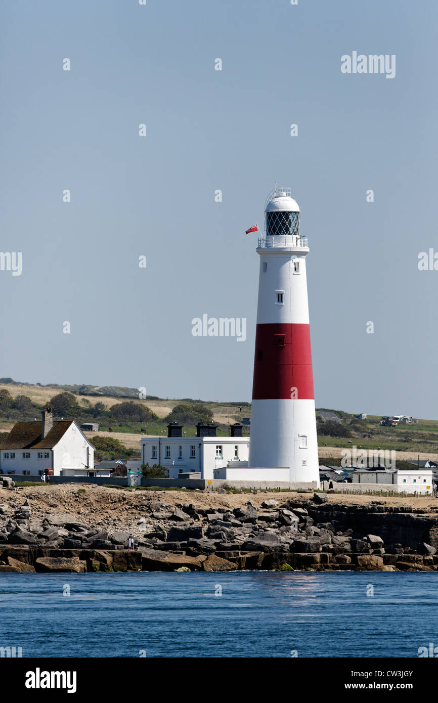 Portland Bill lighthouse on the most southerly part of the Isle of ...