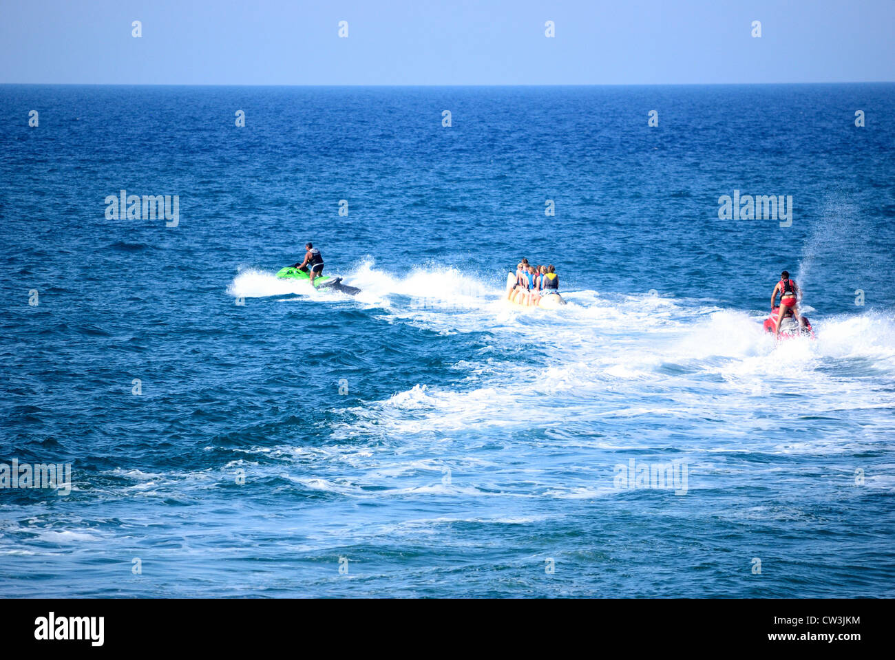 Games of Fish in the sea water Stock Photo - Alamy