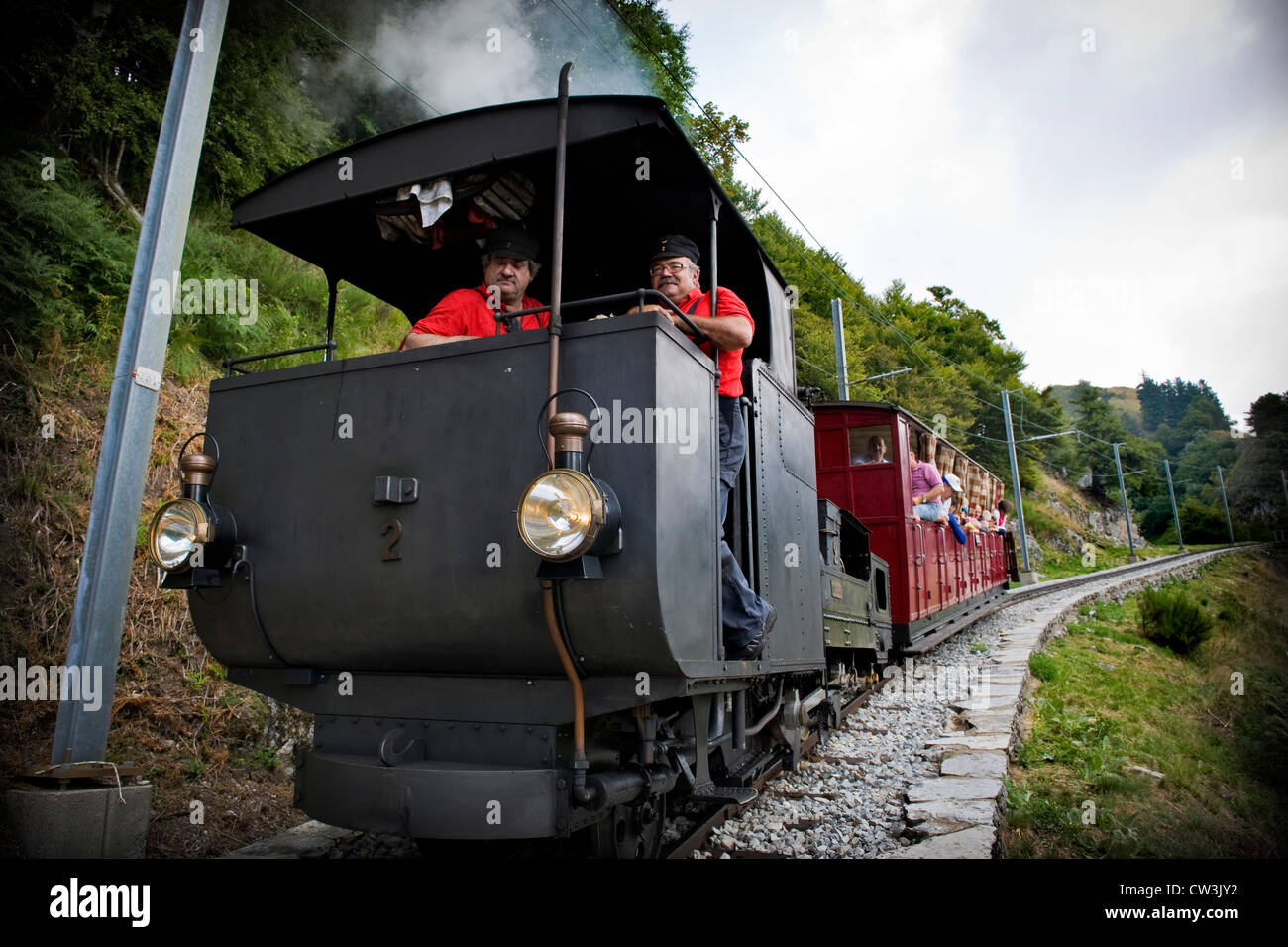 Switzerland, Canton Ticino, Monte Generoso Railway, steam train Stock ...