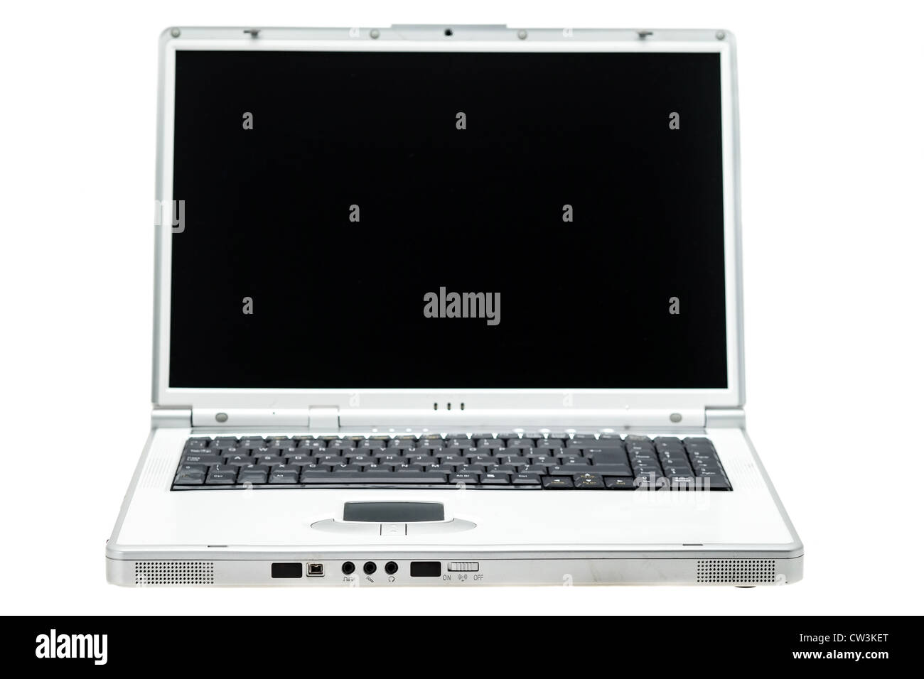 Laptop computer - studio shot with a white background Stock Photo - Alamy
