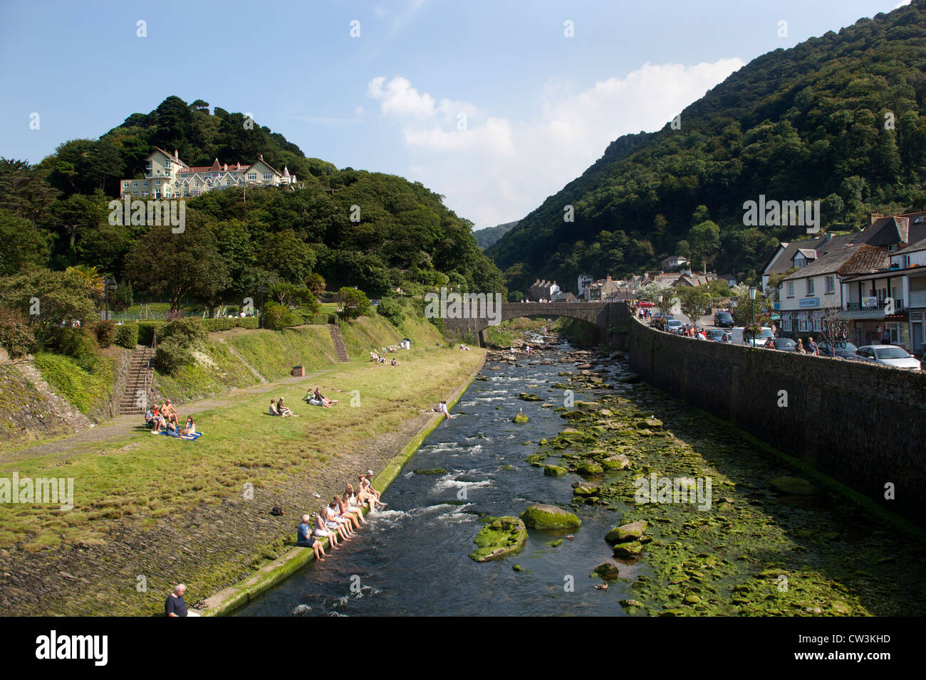 Lyn River at Lynmouth Stock Photo - Alamy