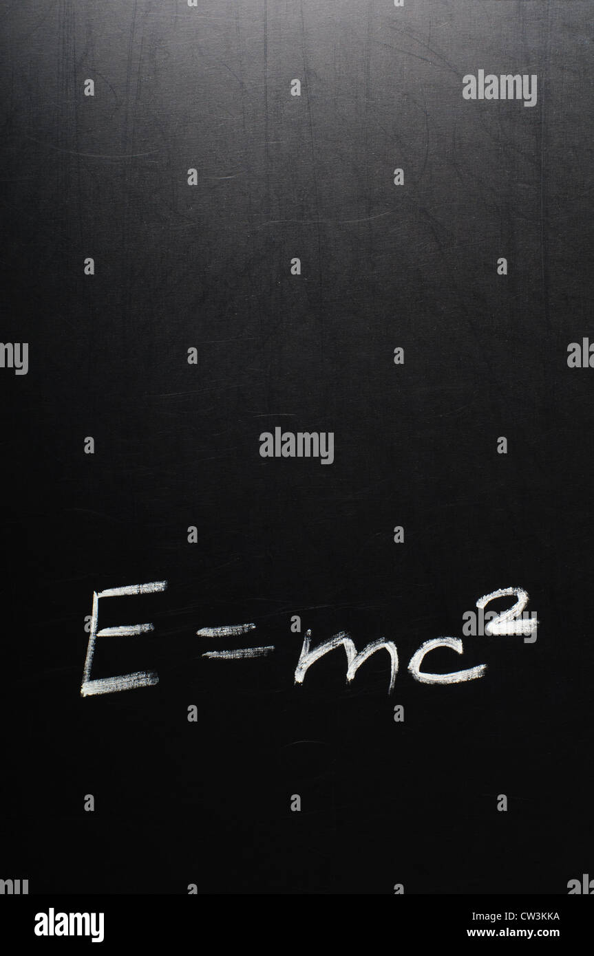 Albert einstein writing on board hi-res stock photography and images ...