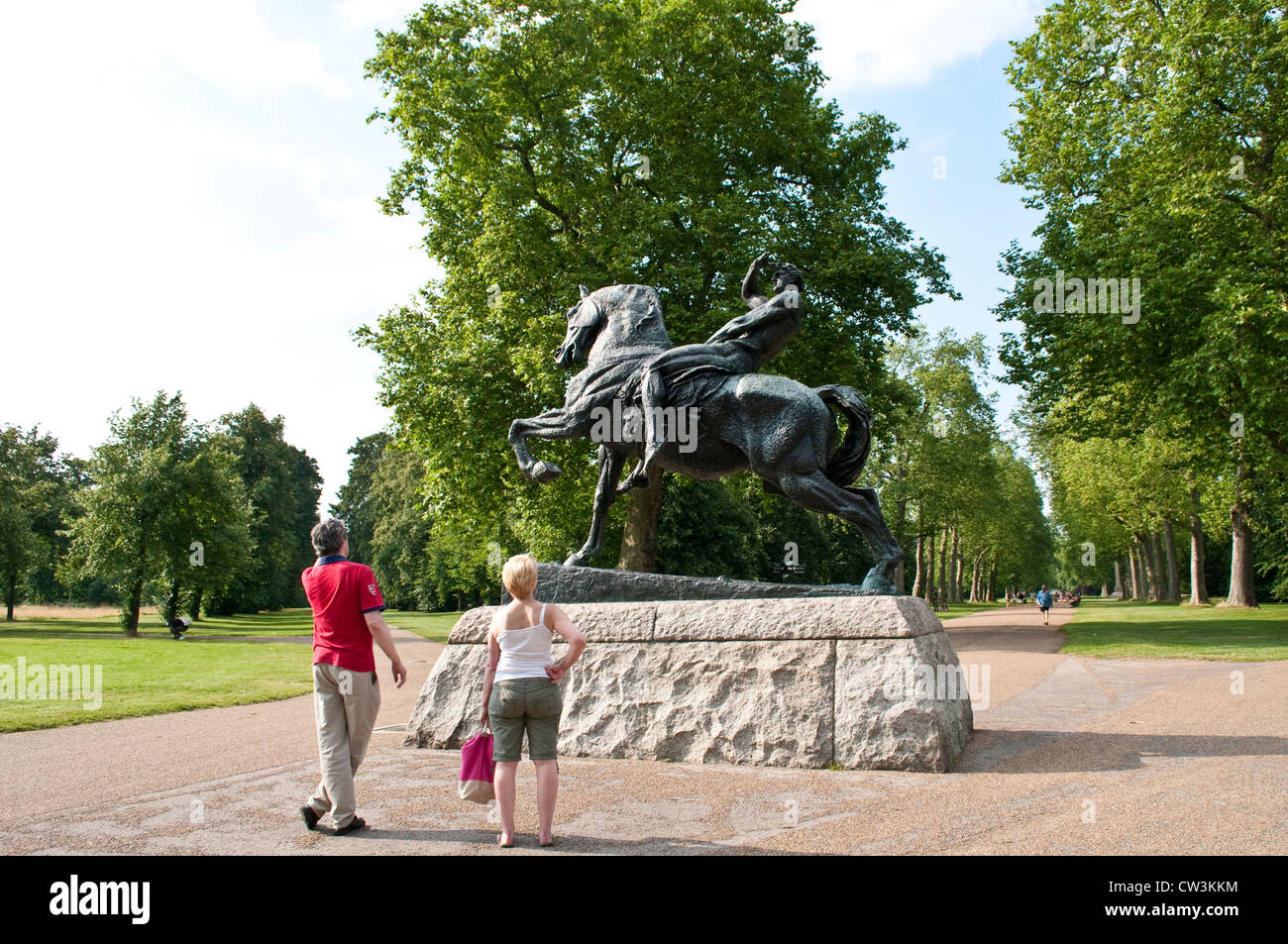 Bronze statue 'Physical Energy' by George Frederic Watts in Kensington ...