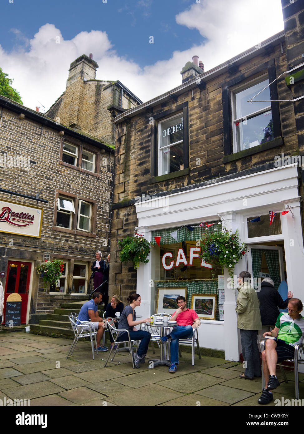 Sid's cafe in Holmfirth, the Last of the Summer Wine Country in West ...