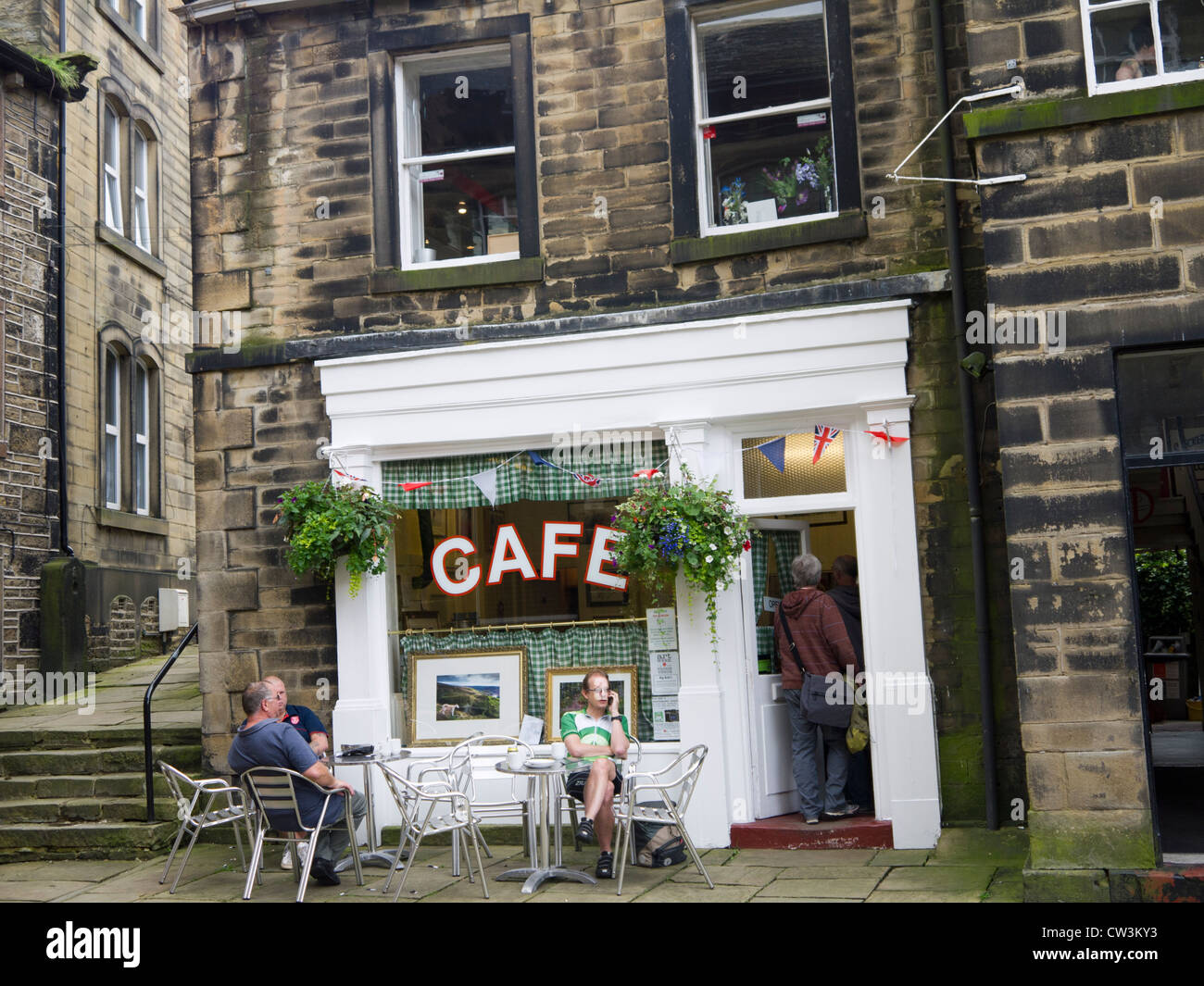 Sid's cafe in Holmfirth, the Last of the Summer Wine Country in West ...
