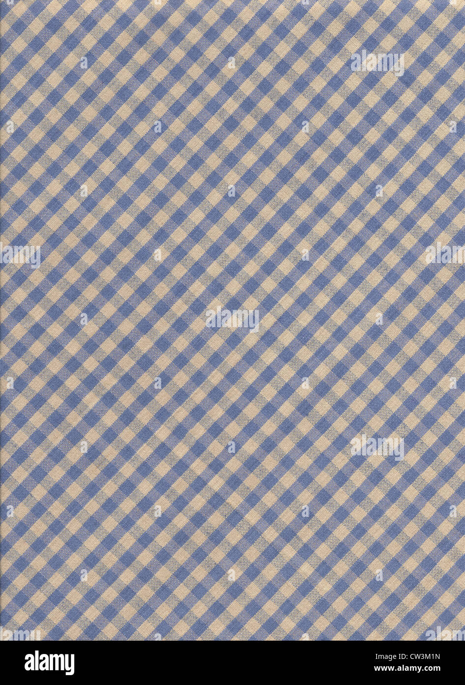 Blue and gray diagonal checkered tablecloth textile background Stock ...