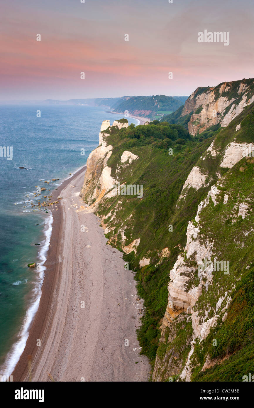 Hooken Cliffs and Hooken Beach from Beer Head, Lyme Bay, Jurassic Coast ...