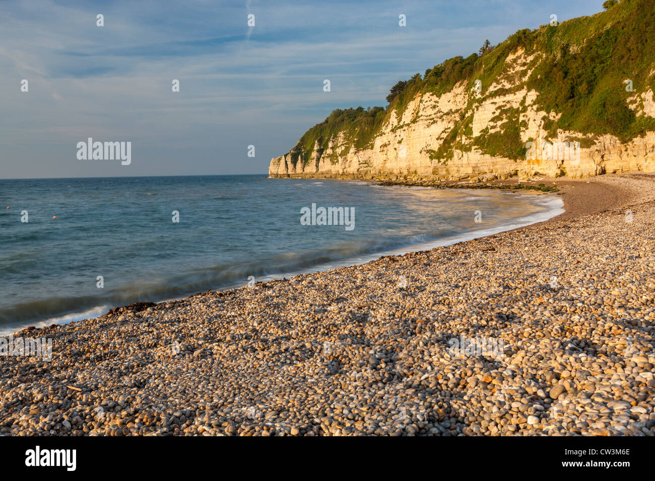 Beach in Beer, Lyme Bay, Jurassic Coast part of the South West Coastal ...