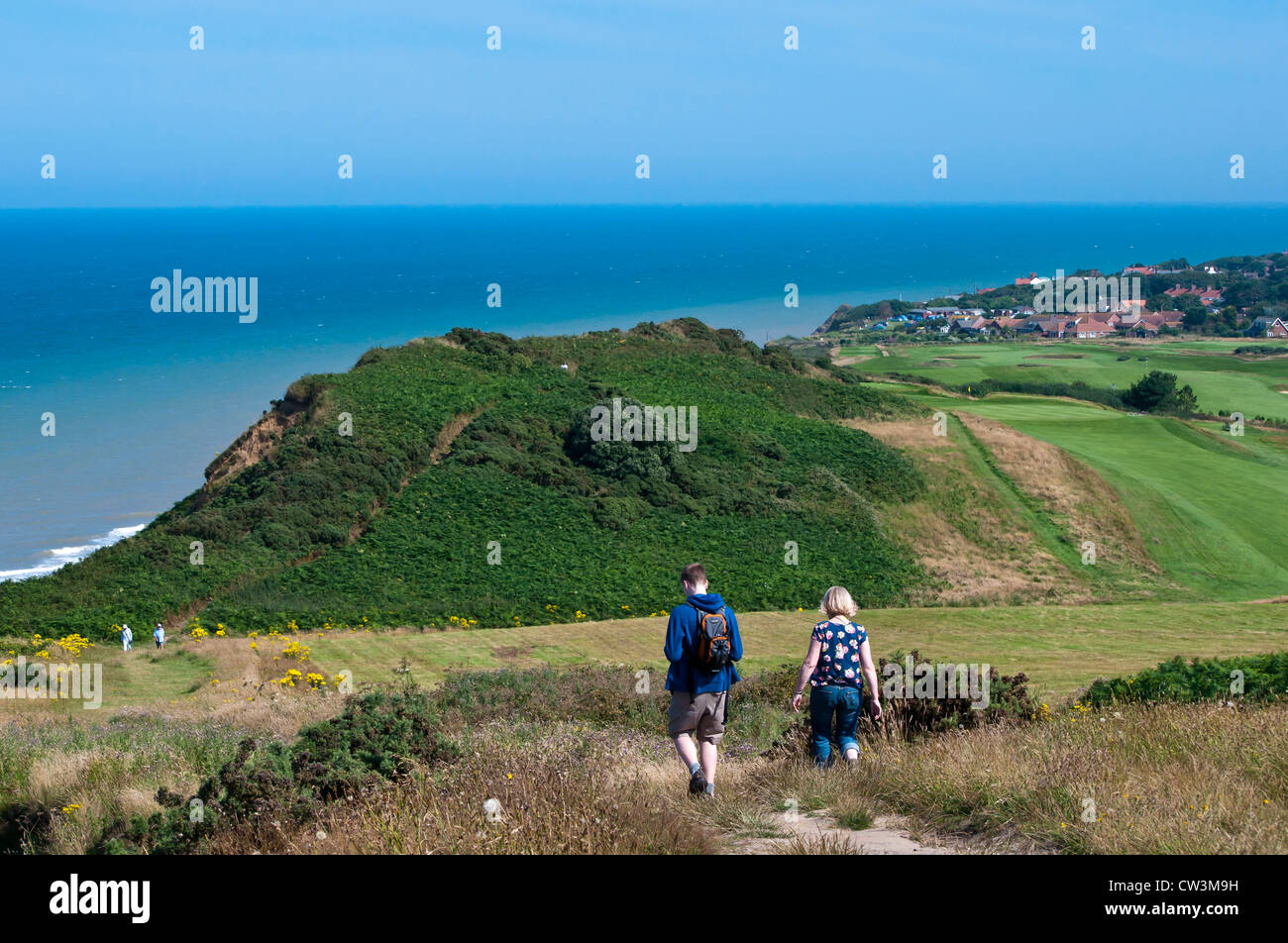Cromer coastal cliff path Stock Photo - Alamy