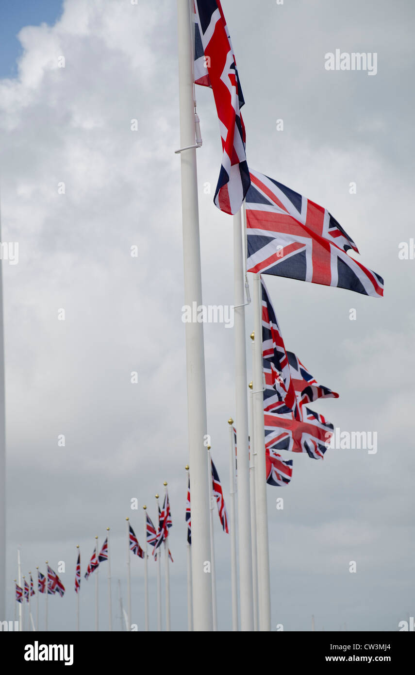 union jack british flags Stock Photo - Alamy