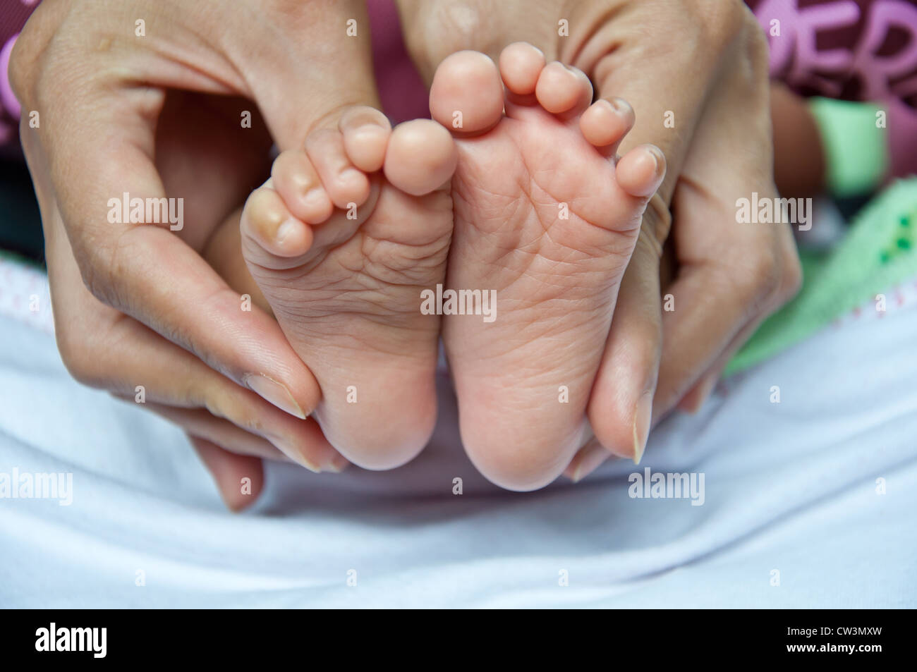 baby foot of new born Stock Photo - Alamy
