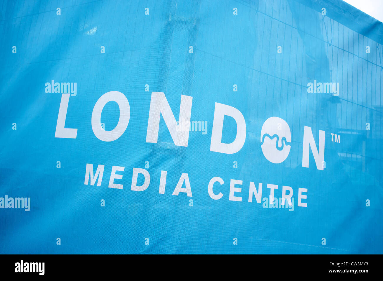 London Media Centre sign London Olympics 2012 Stock Photo - Alamy
