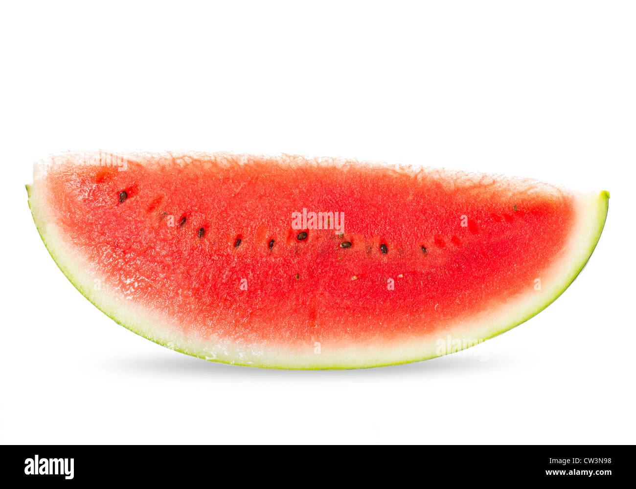 Watermelon slice on white background Stock Photo - Alamy
