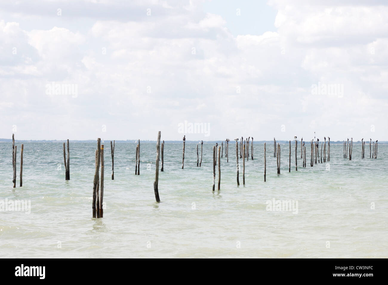 The Danish sea in a horizontal composition Stock Photo - Alamy