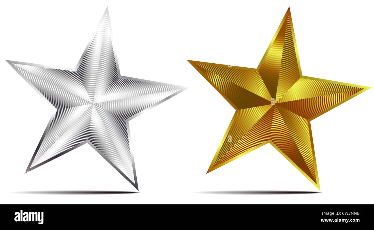 Silver star presentation hi-res stock photography and images - Alamy