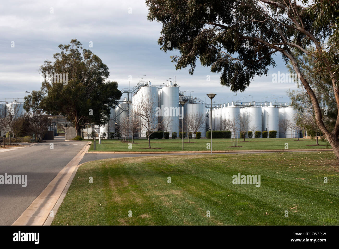 Storage vats in a winery in the Barossa Valley South Australia Stock ...